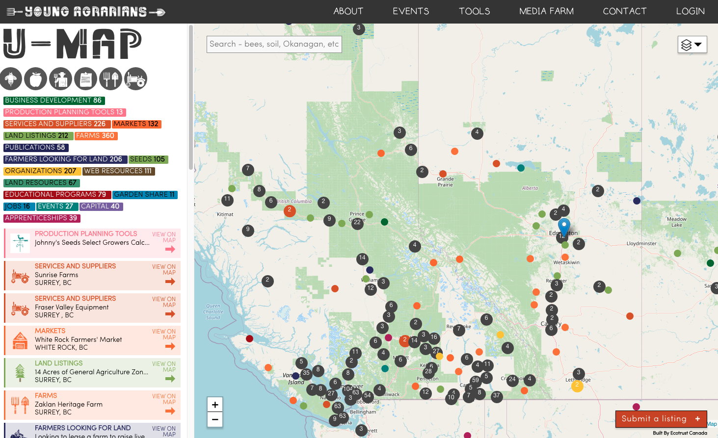 YA U-MAP NOW HAS A SPACE TO CONNECT FOR GARDEN SHARING!