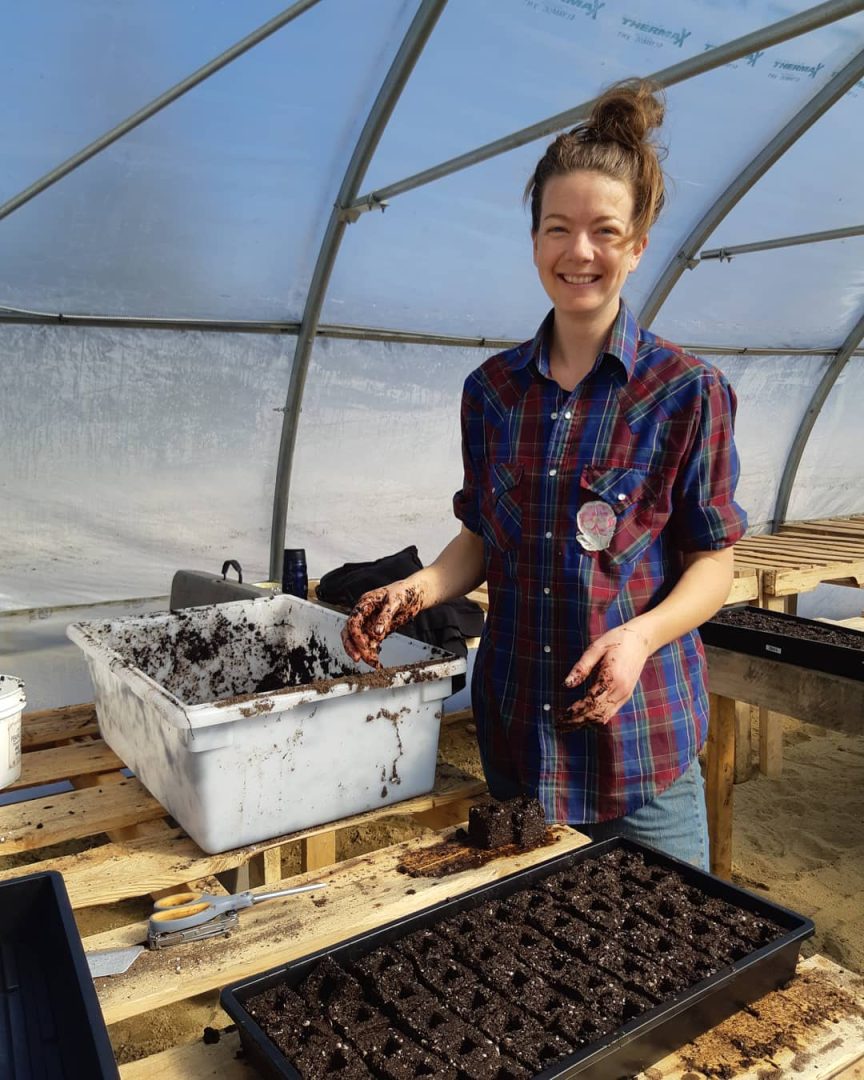 SEPT 27, 2021: BLEWETT, BC - Farm Tour at Bent Plow Farm