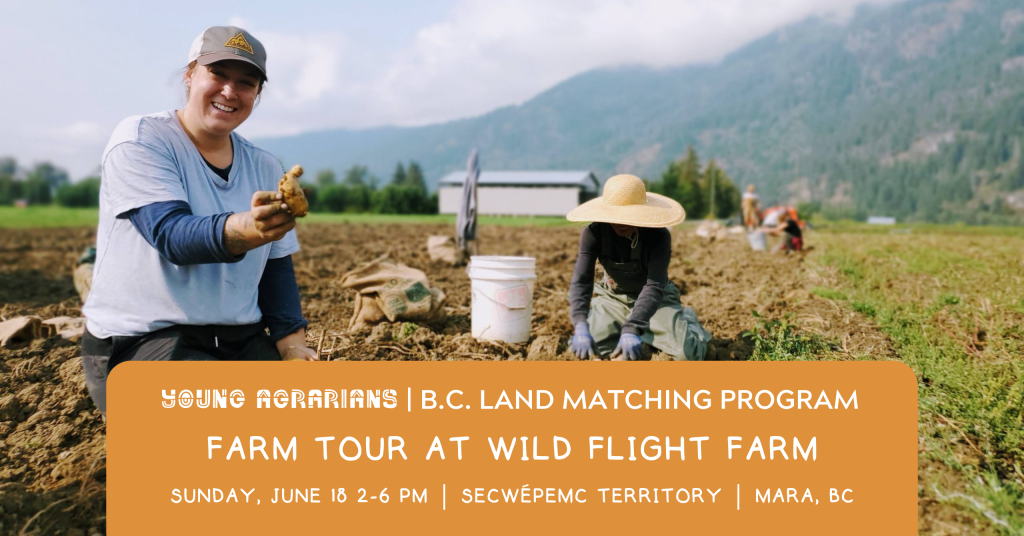 JUNE 18, 2023: MARA, BC - Farm Tour at Wild Flight Farm