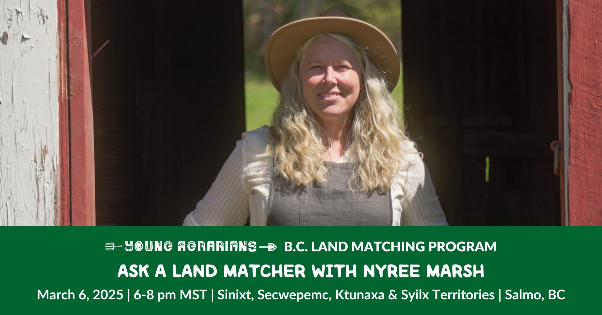 2025 March 6 - ASK A LAND MATCHER WITH NYREE MARSH (1) - Young Agrarians
